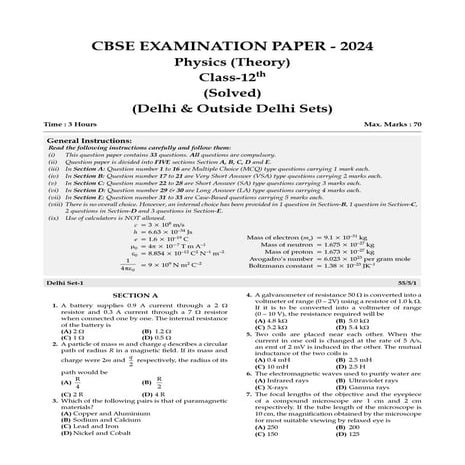 Physics-12 Board Paper.pdf very useful for child | PDF