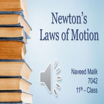 Newton laws of motion | PPTX