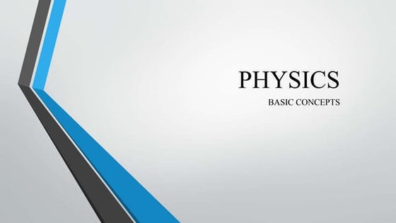 Introduction To Physics | PPT