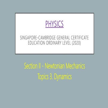 Physics - Dynamics | PPTX