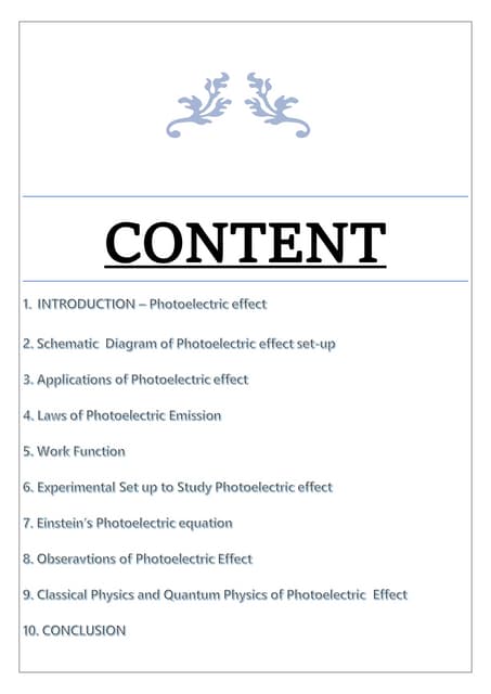 Planck constant using photoelectric effect | PPTX | Chemistry | Science