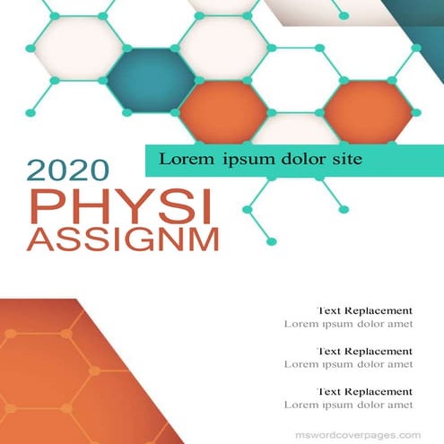 Physics assignment-cover-page-4 | DOCX | Physics | Science