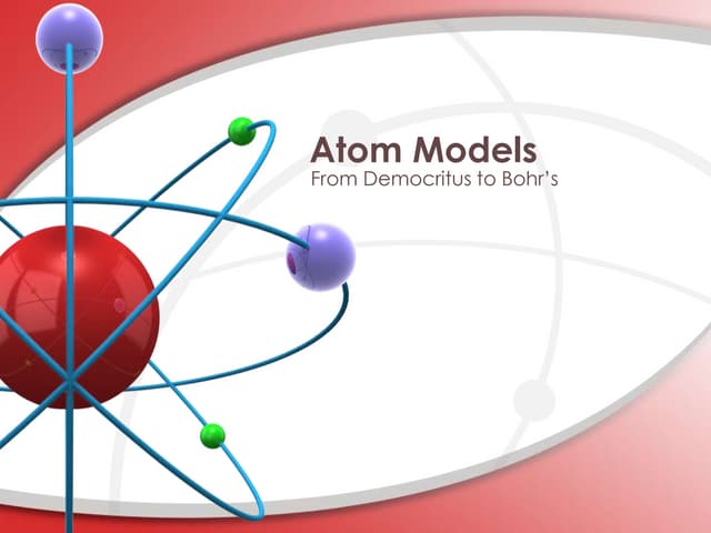 The development of the atomic theory