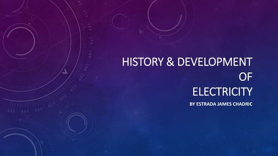 History of electricity | PPT