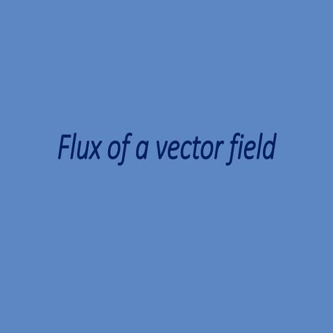 Physics vector field how to what is where | PPTX