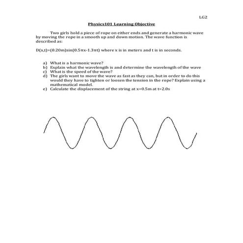 Physics101 learning objective | DOCX