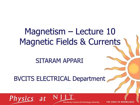 Magnetic Effects Of Current Class 12 Part-1 | PPT