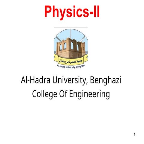 General Physics for graduate students(2).ppt