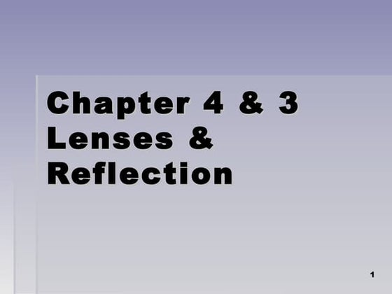 Visual Optics Laws of Reflection and refraction.pptx