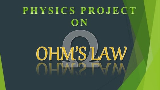 Presentation on Ohm's Law | PPT