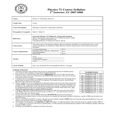 Most Essential Learning Competencies (MELC) in Senior High School (STEM) General Physics | PDF