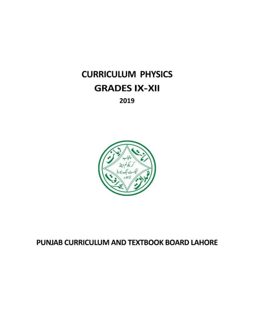 Comparison of Grade 9 Physics Textbooks by Punjab Textbook Board.docx