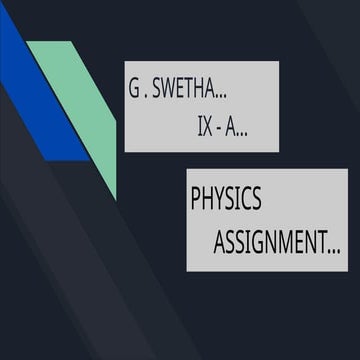 Physics assignment about Kinetic energy. | PPT