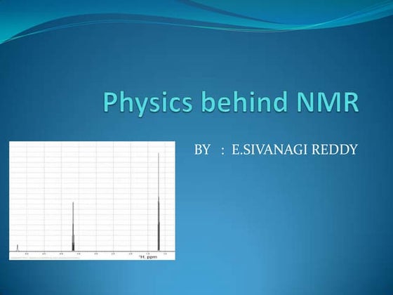 Basics of NMR | PPT