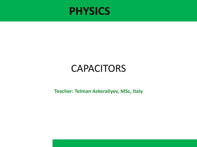 Class 12th Physics Project File (Capacitors) 23-24 | PDF