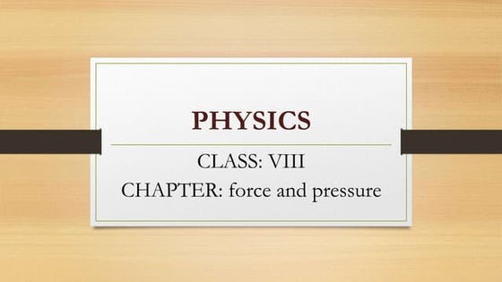 Pressure | PPT