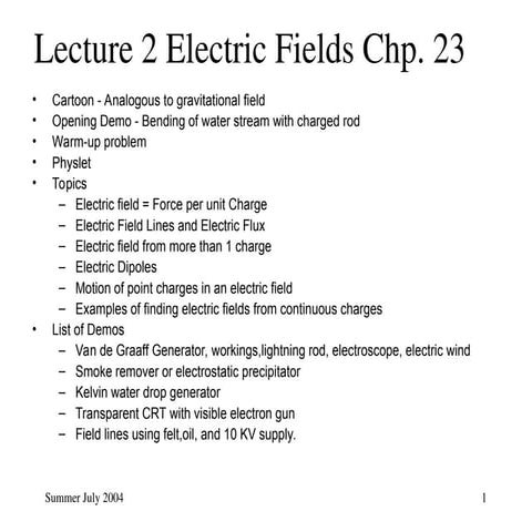 PHYSICS_Electric Charges and Fields 2nd lect.ppt