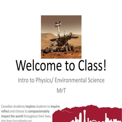 Welcome to G10 Science! | PPTX