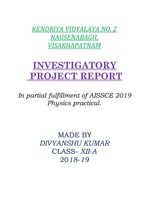 ASL/ALS CLASS 12 ENGLISH PROJECT | PDF