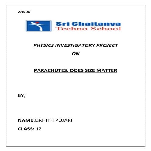 Physics investigatory project 2 | PDF