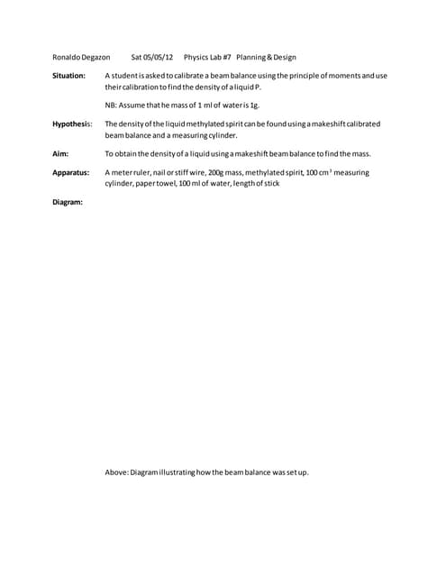 CSEC Physics Lab - IV Relationship of a filament lamp | DOCX