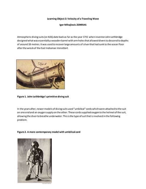 Phys 101 learning object 1 | PDF