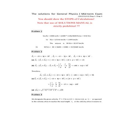 Physics mst solutions | DOCX
