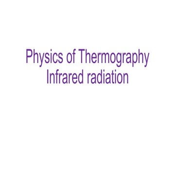 Physics of Thermography - Infrared radiation.pptx