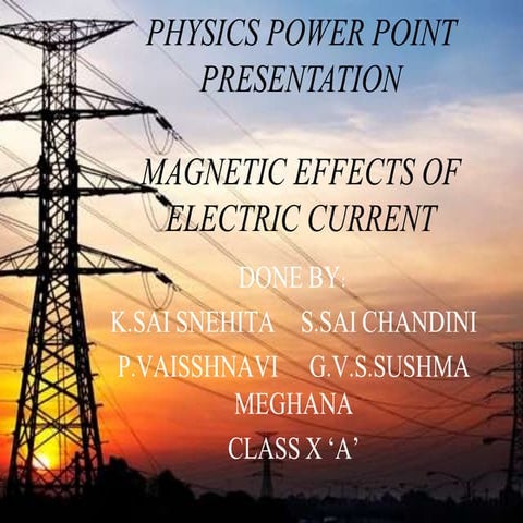 Ppt on electromagnetism | PPTX