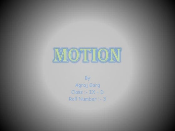 Motion class 9 physics | PPT