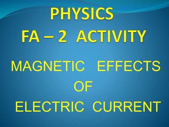 ch 13 PPT class 10.pptx magnetic effect of electric current | PPTX ...