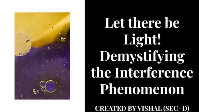 Diffraction interference | PPTX