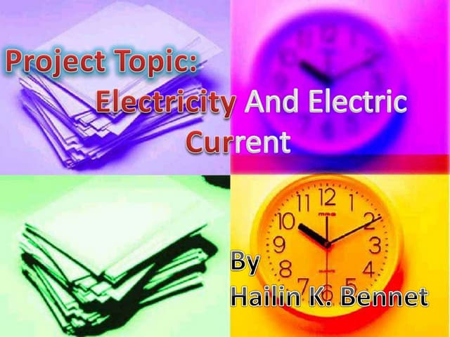 Electricity and Circuits for Grade 9 students | PPT