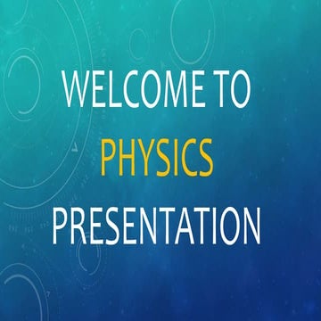 Mechanics Physics presentation | PPTX