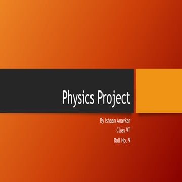 Physics project | PPT