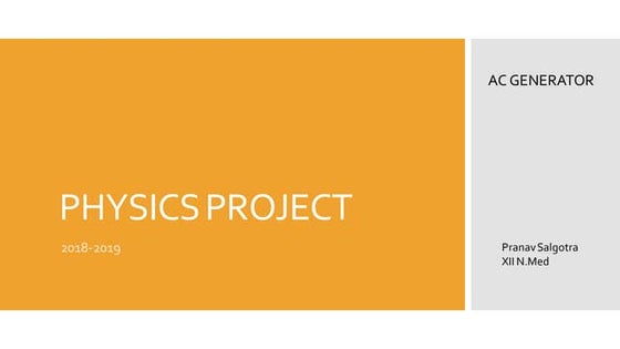 Physics Project Class 11 | DOCX