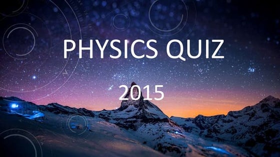 Science quiz – visual round | PPTX