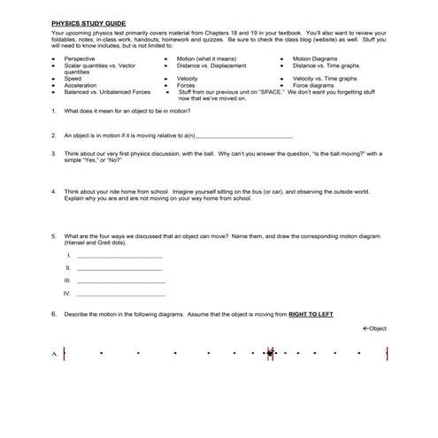 Physics test study guide | PDF