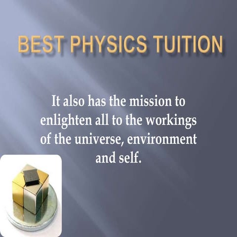 Physics Tuition | PPT