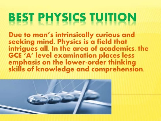 Physics Tuition JC | PDF