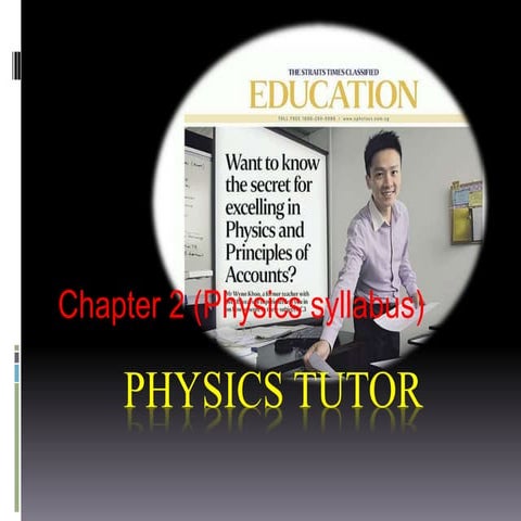 Physics Tutor Singapore