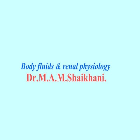 Physio Renal 1. | PPT