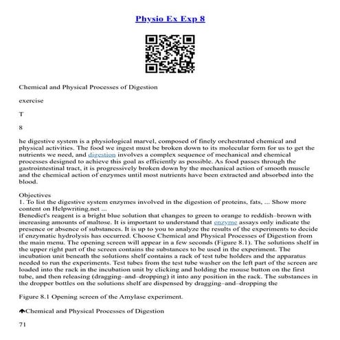 Physio Ex Exp 8 | PDF