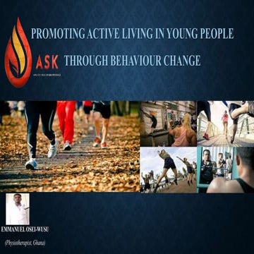 "Promoting Active living in young people through Behavior Change" | PPTX