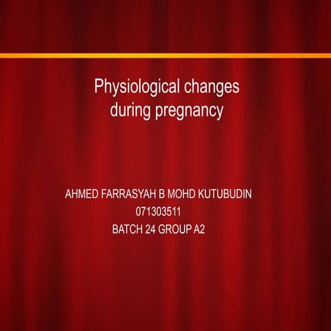 Physiologicalchanges | PPT