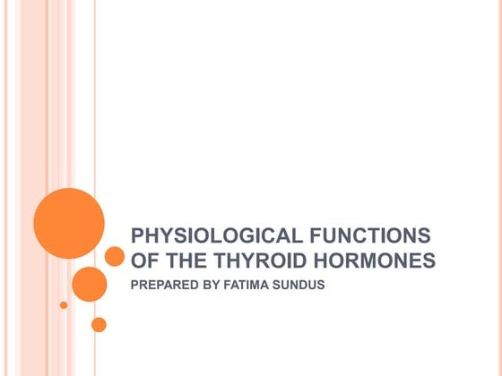 Thyroid gland (functions) | PPTX | Thyroid Disorders | Endocrine and ...