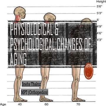 Physiological & psychological changes of aging | PPTX