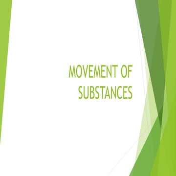 movement of substances | PPTX