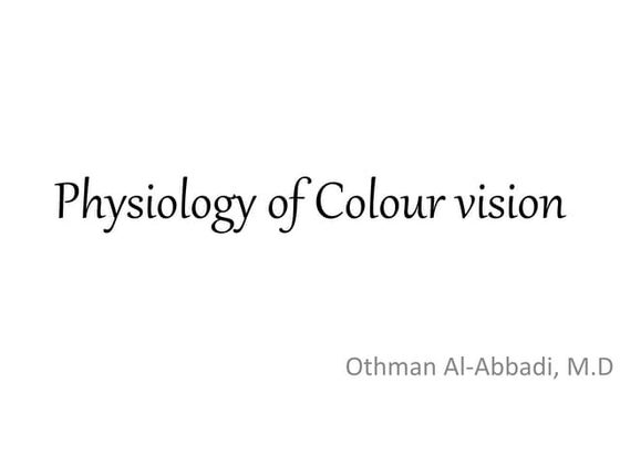 Colour vision test | PPTX | Eye and Vision Conditions | Diseases and ...