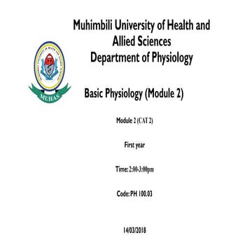 Physiology CAT 2 Module 2-2.pptx test your understanding | PPTX